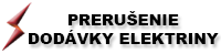 prerusenie dodavky EE